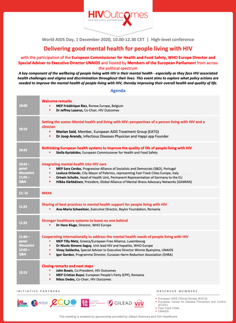 HIV Outcomes | Στο επίκεντρο η καλή ψυχική υγεία των ατόμων που ζουν με ...